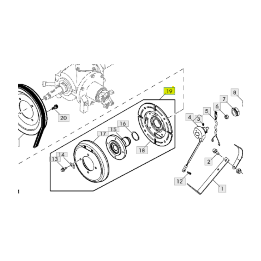 Agronova | AH234499- EMBREAGEM MAGNETICA