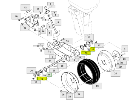 Agronova | H103264- FLANGE ROLAMENTO